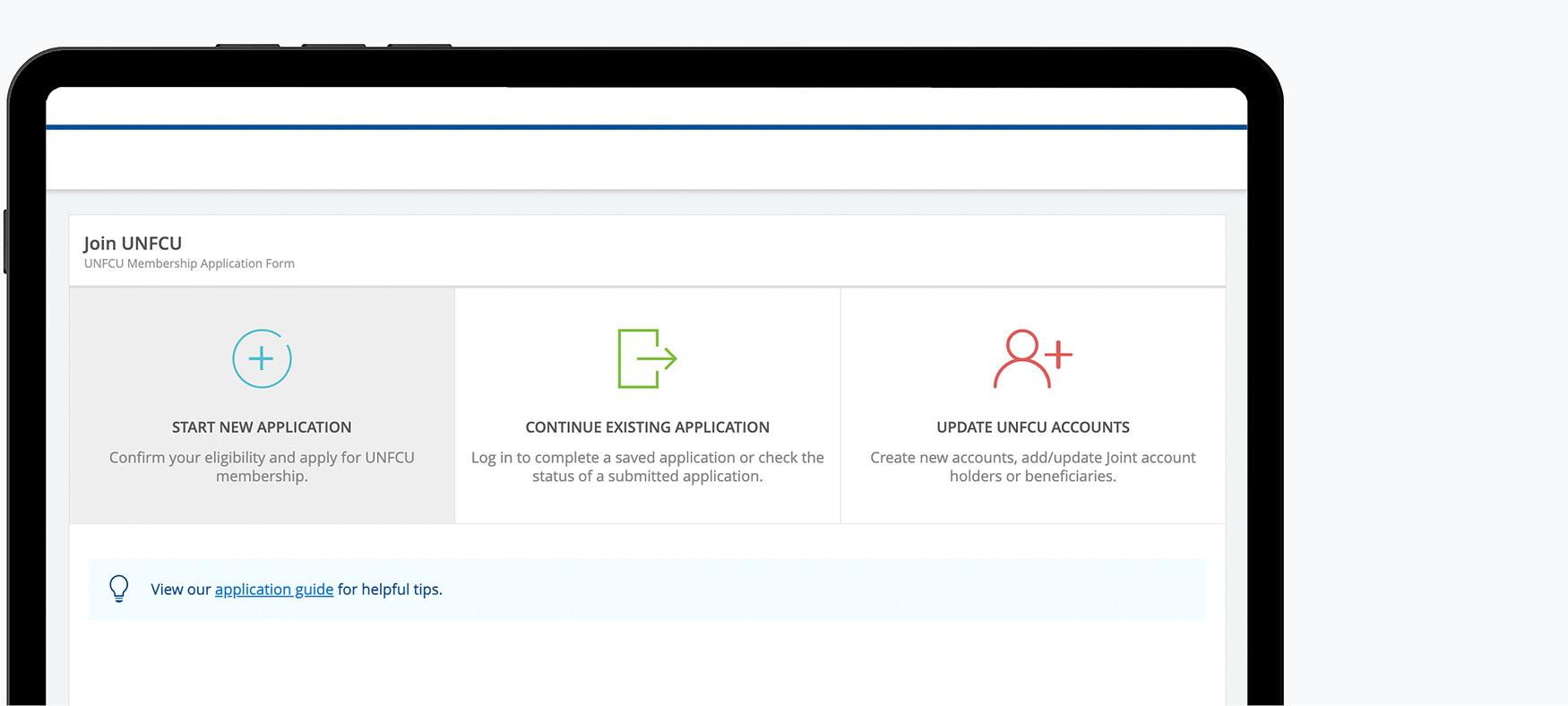 Apply for UNFCU membership | UNFCU